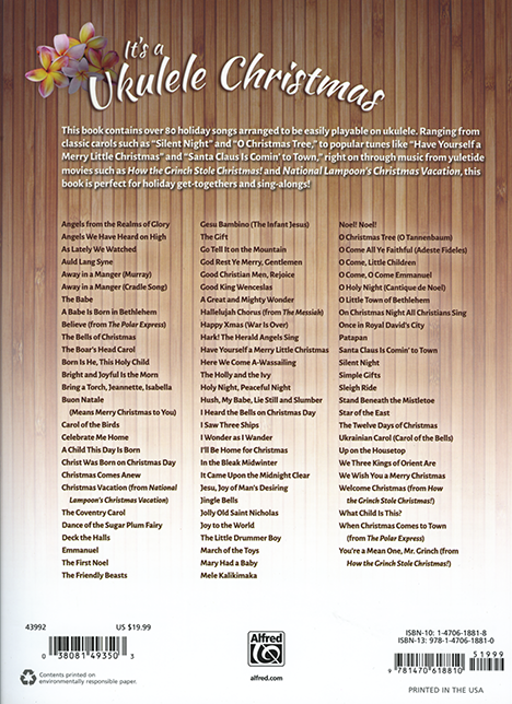 It's a Ukulele Christmas! Songbook